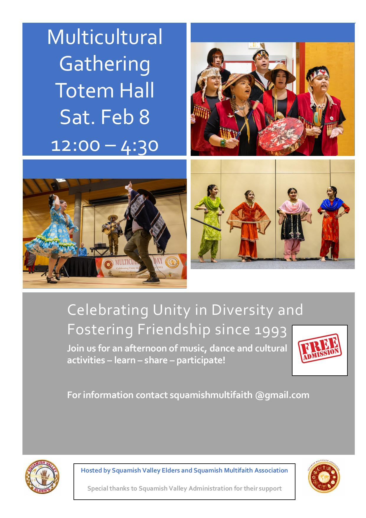 Multicultural Day Totem Hall February 08 – Squamish Multifaith Association